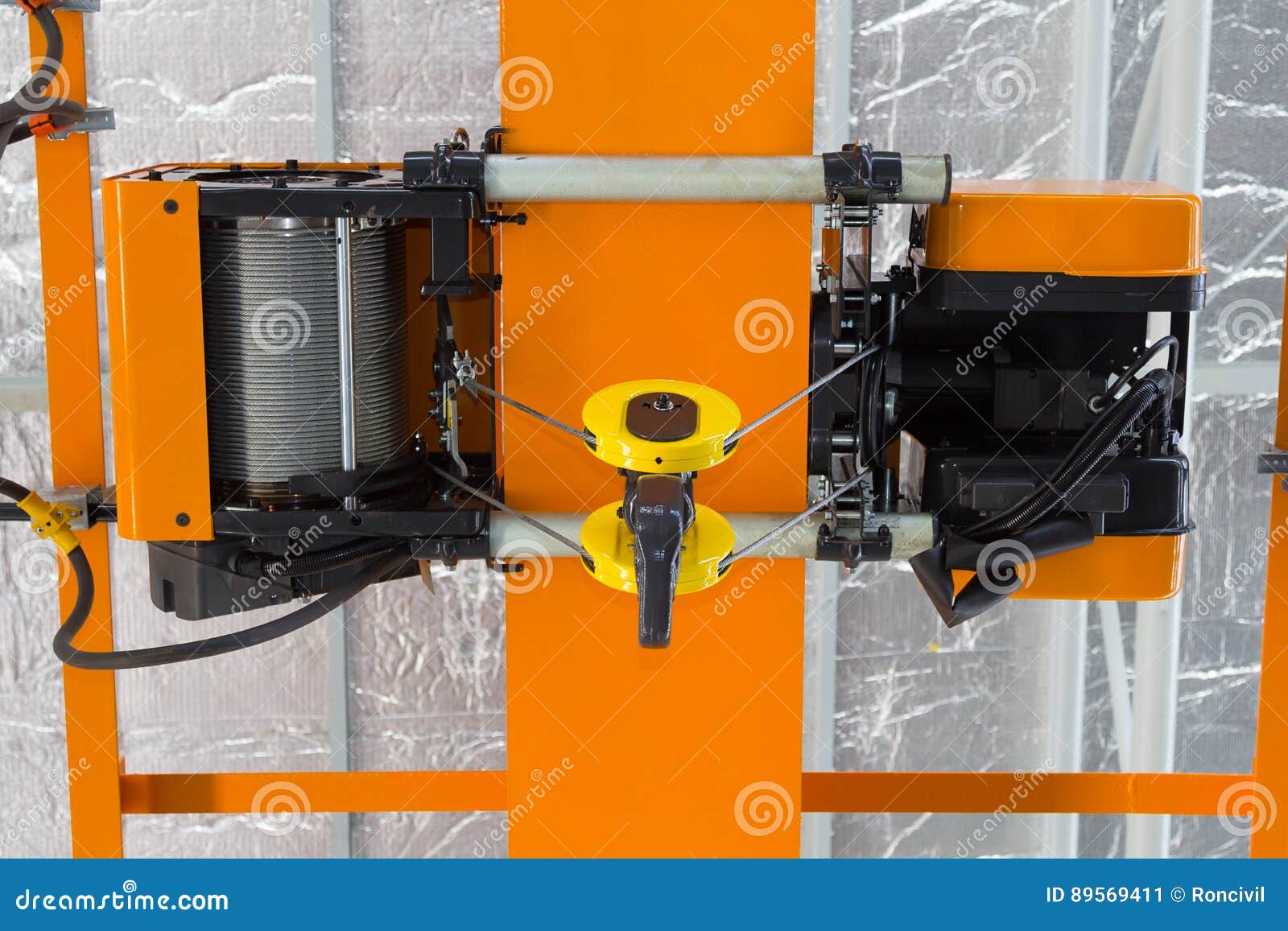 Overhead Crane Factory stock image. Image of rail, factory - 89569411