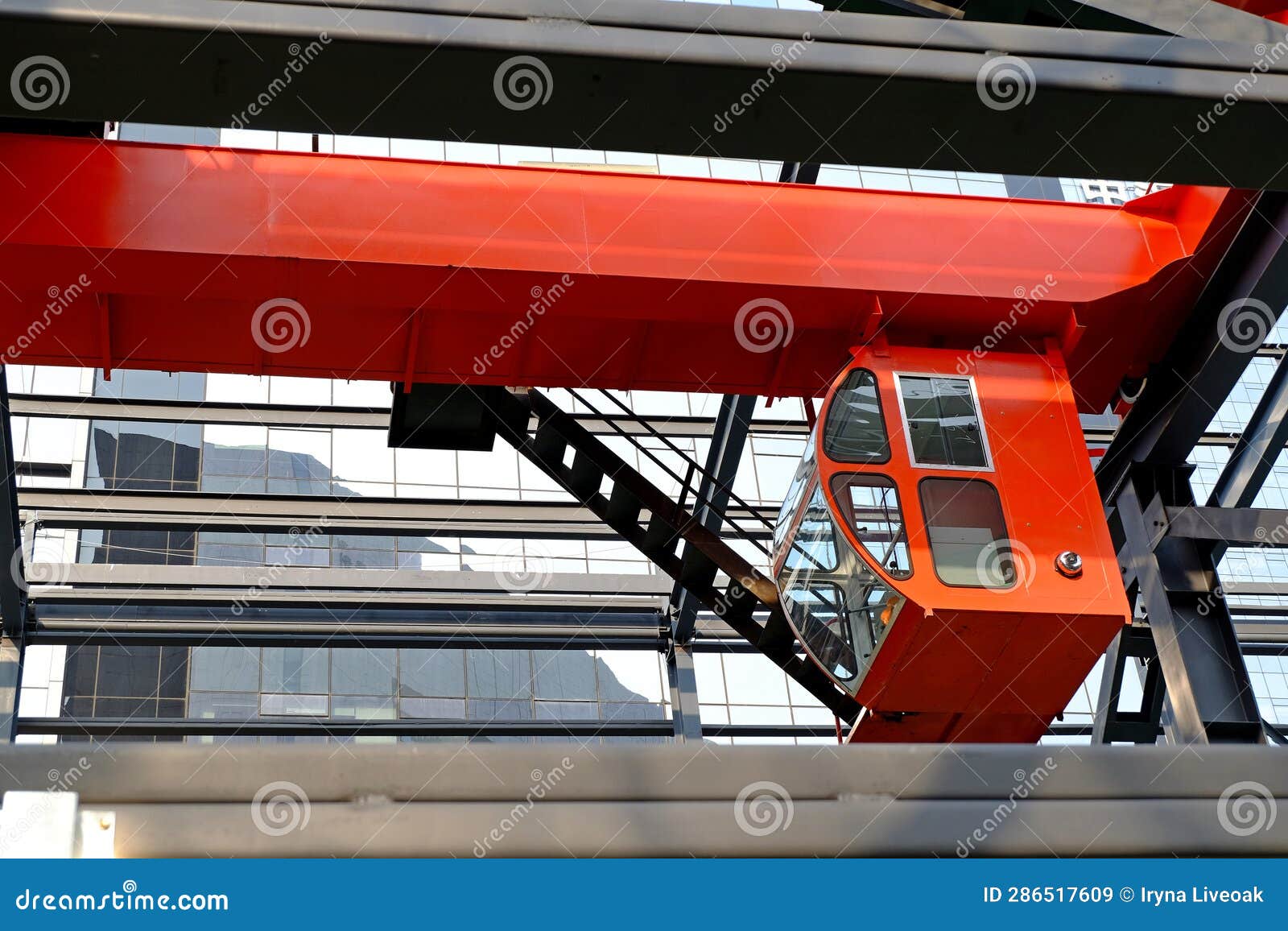 Overhead Crane at a Machine-building Plant Stock Image - Image of ...