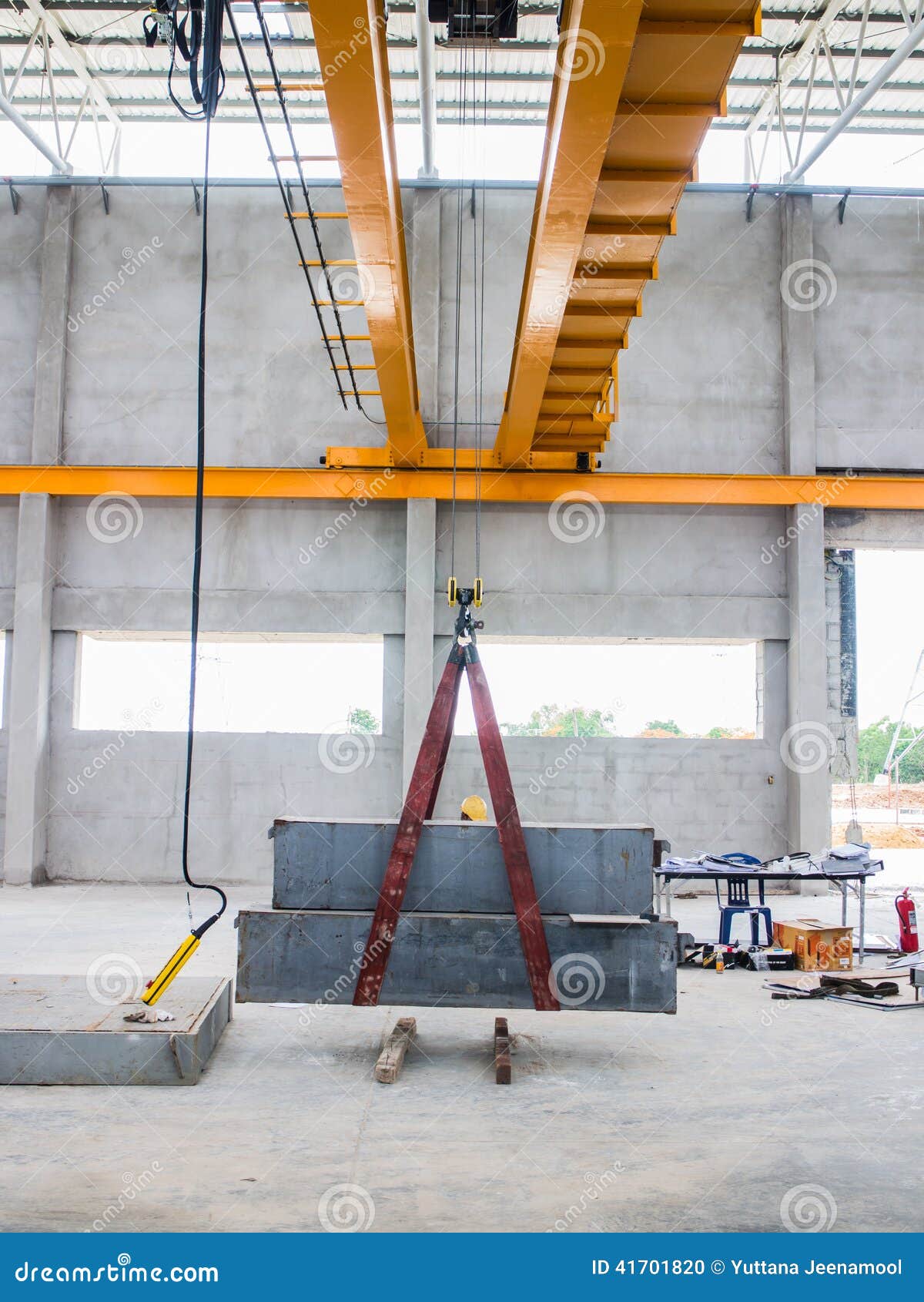 Overhead Crane Test stock photo. Image of exterior, engineering - 41701820