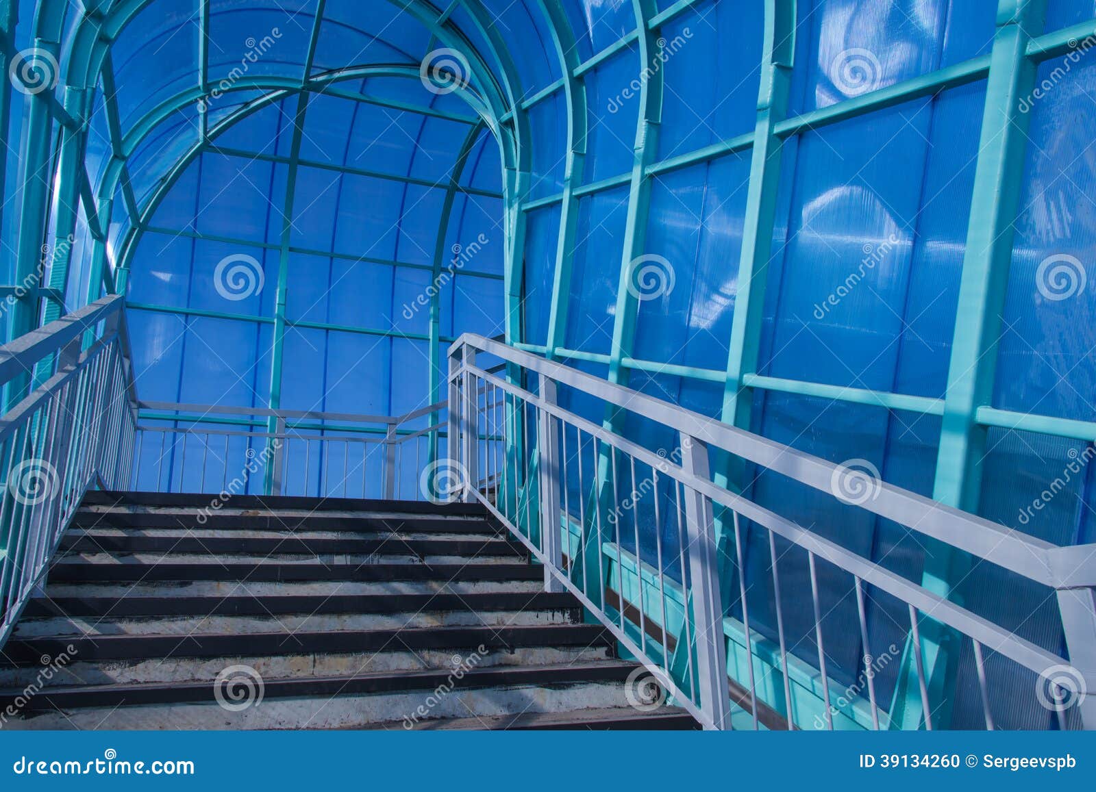 Overhead crosswalk stock photo. Image of glass, building - 39134260