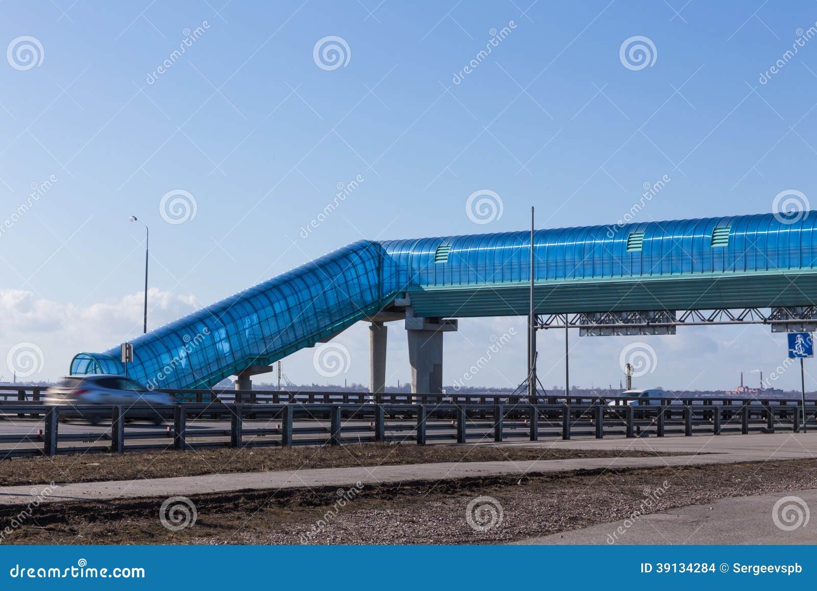 Overhead crosswalk stock photo. Image of steps, interior - 39134284