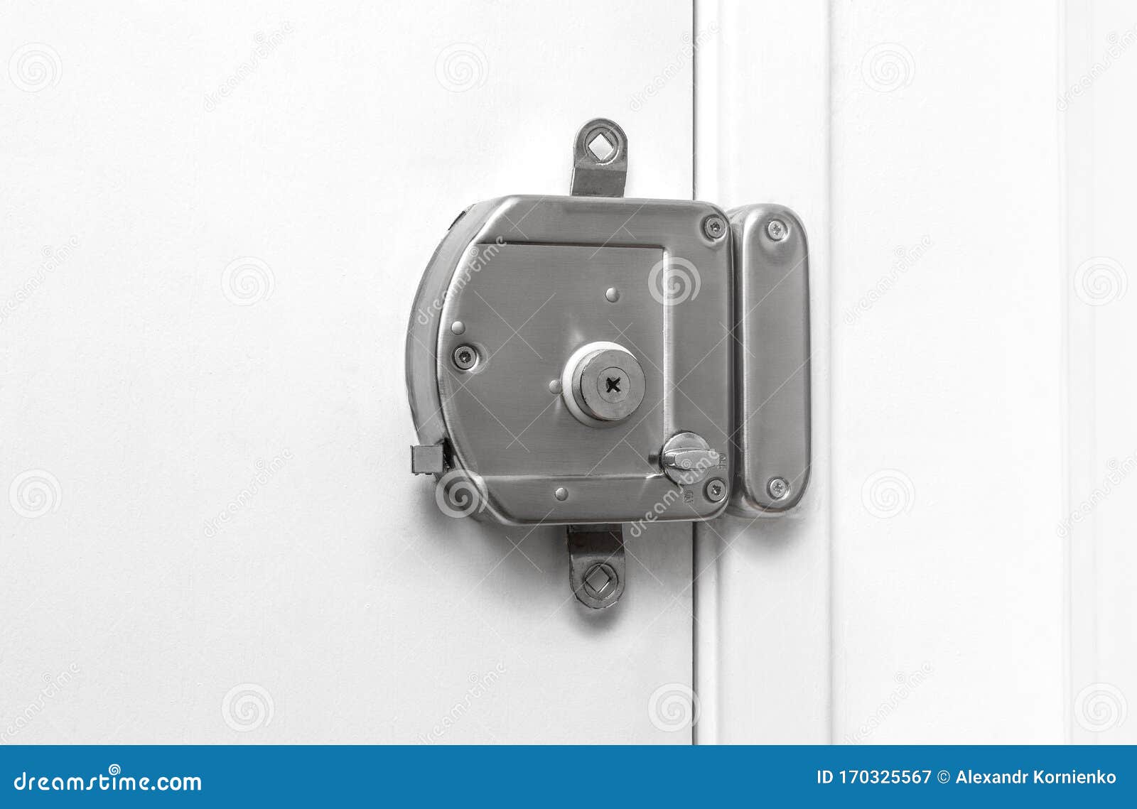 Overhead door lock stock image. Image of technology - 170325567
