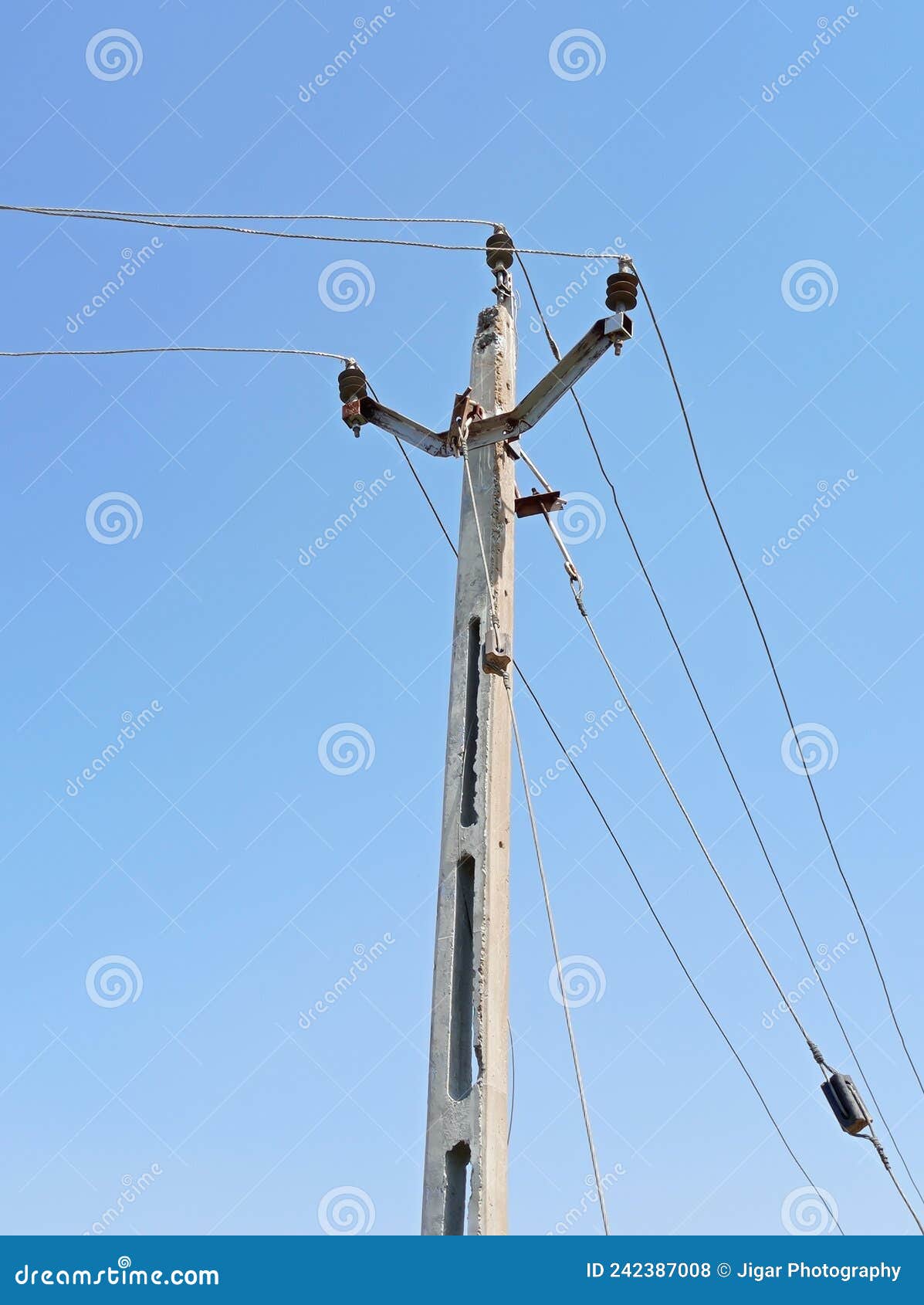 Overhead Electricity High Voltage Wires Royalty-Free Stock Photography ...