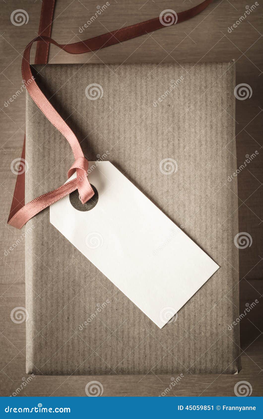 Overhead Gift Box and Label Stock Image - Image of overhead, giving ...