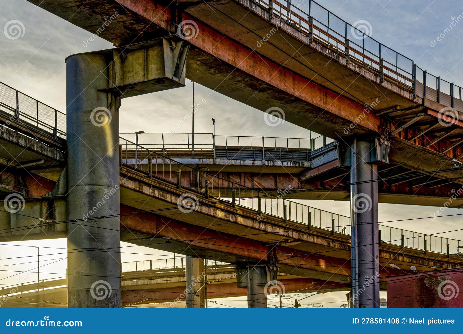 Overhead Highway Interchanges Stock Photo - Image of architecture ...