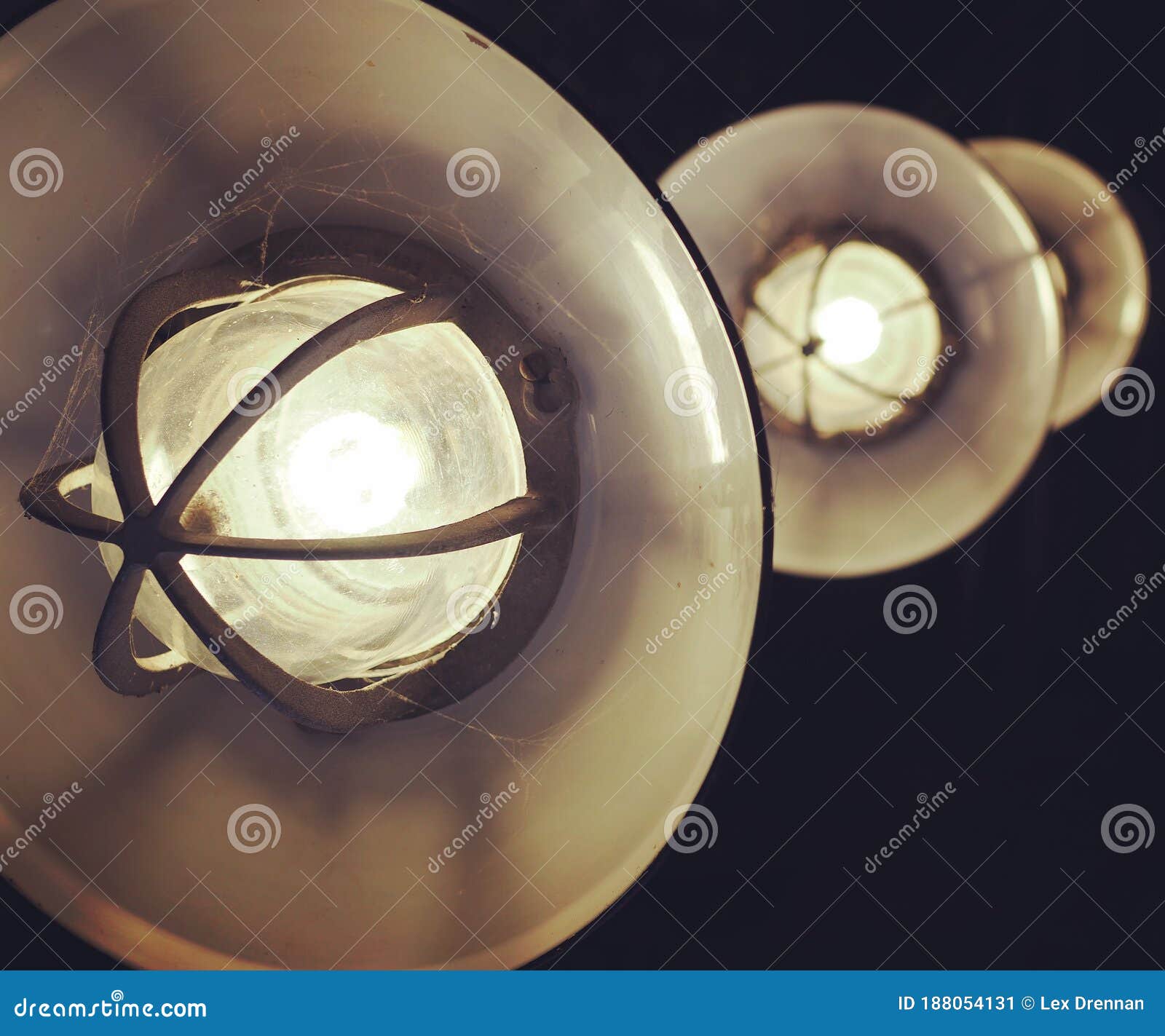 Overhead lights in depth stock image. Image of lights - 188054131