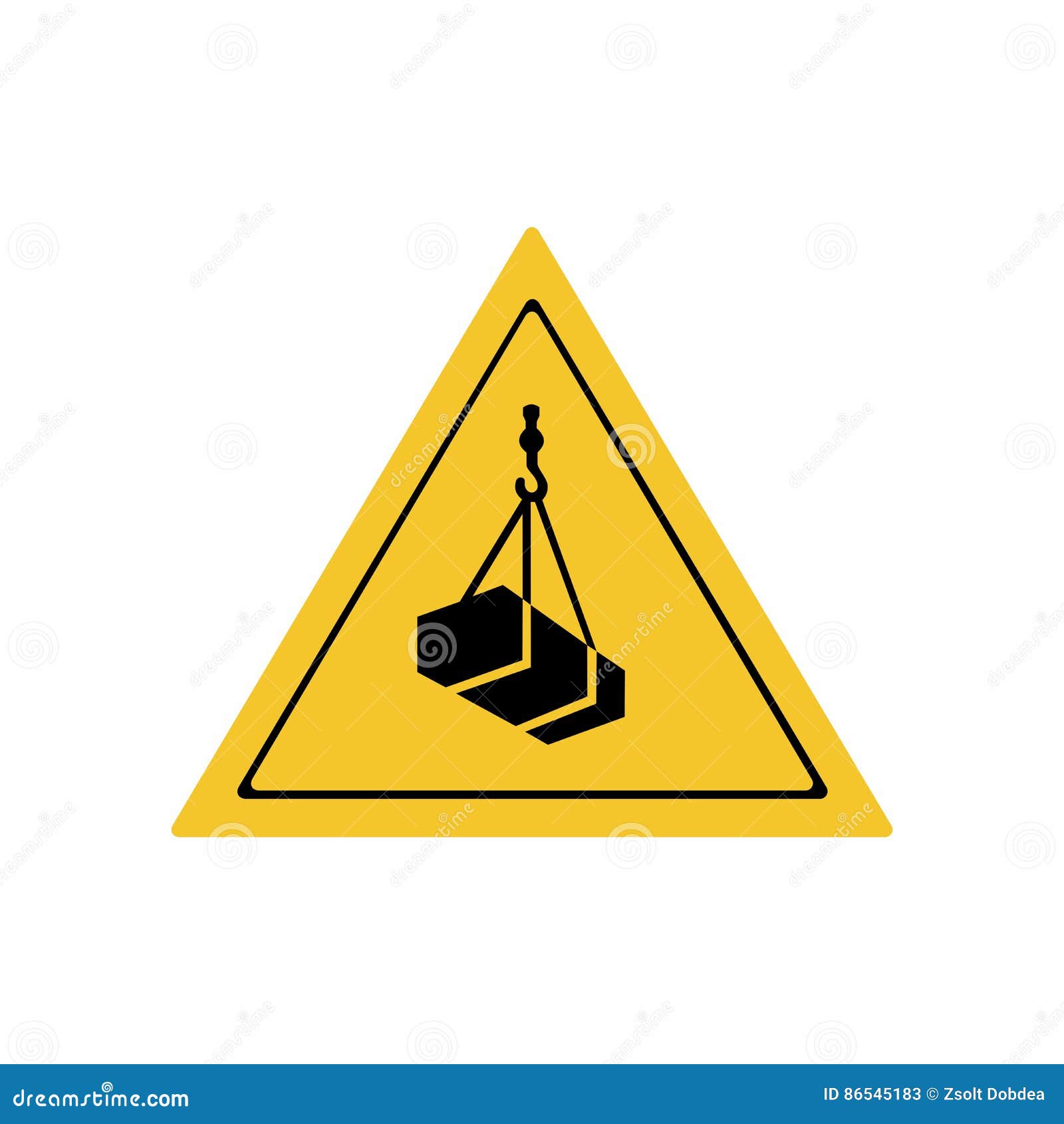 Overhead Load Sign Vector Design Stock Vector - Illustration of ...