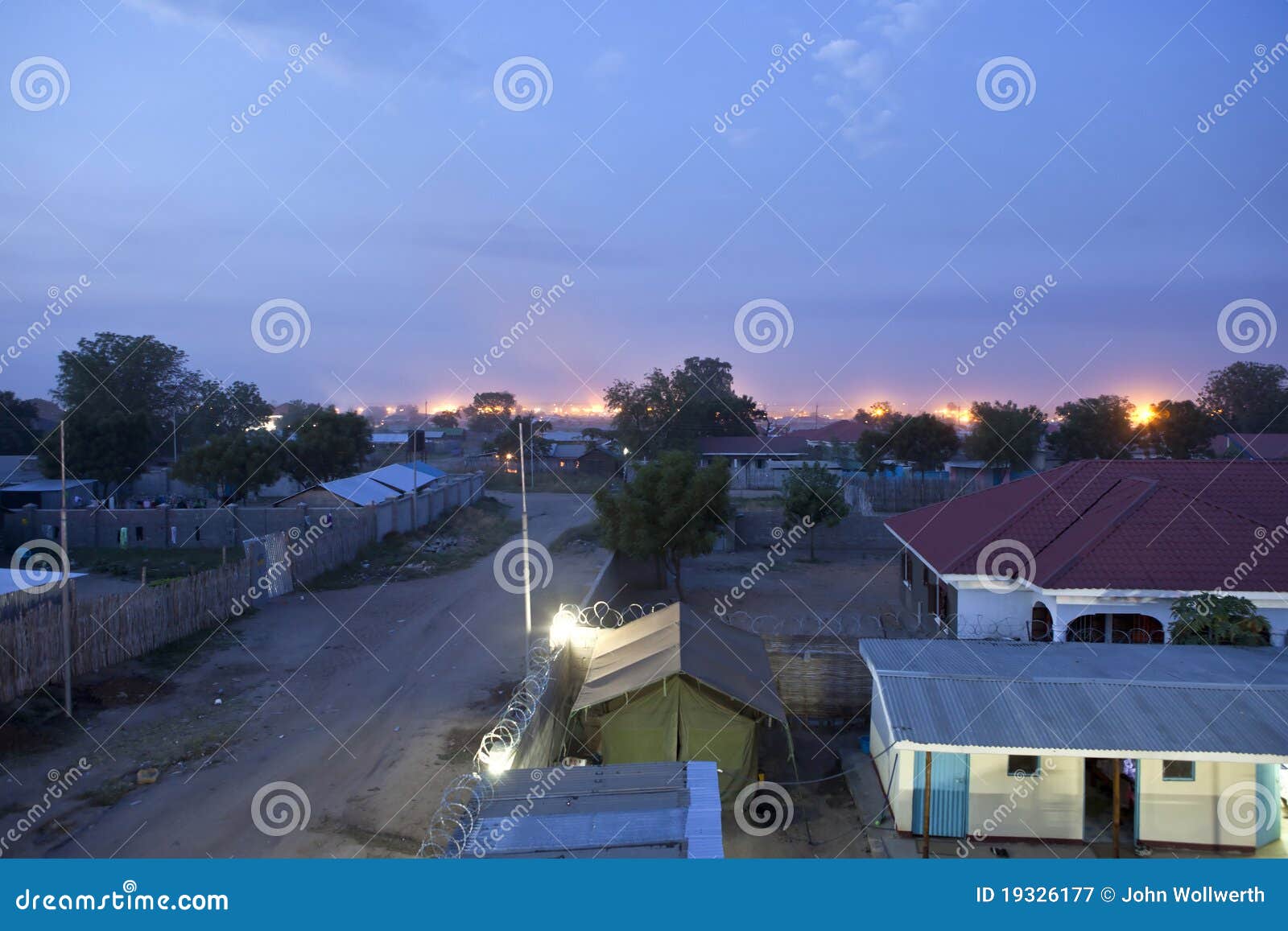 Overhead Night View, Juba Sudan Editorial Photography - Image of city ...
