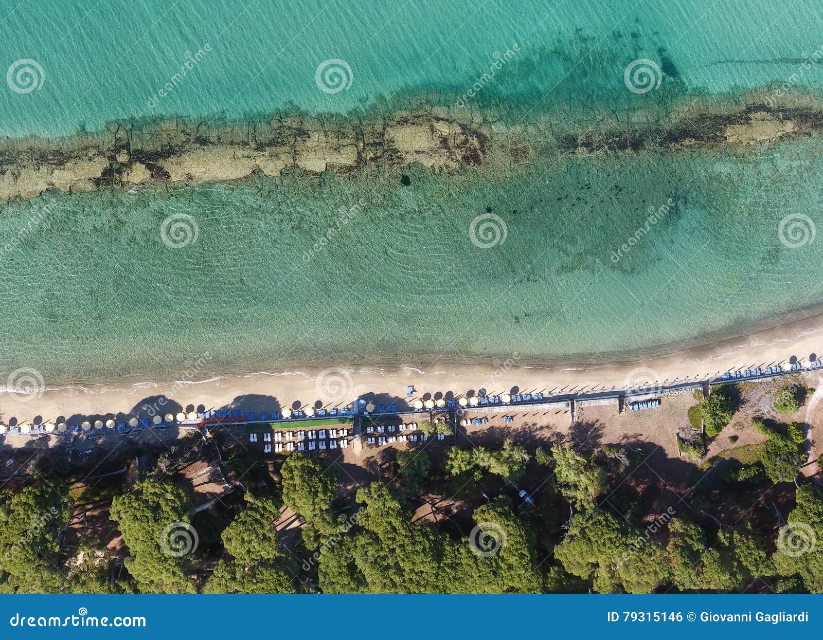 Overhead Panoramic View of Torre Mozza, Tuscan Beach, Italy Stock Photo ...