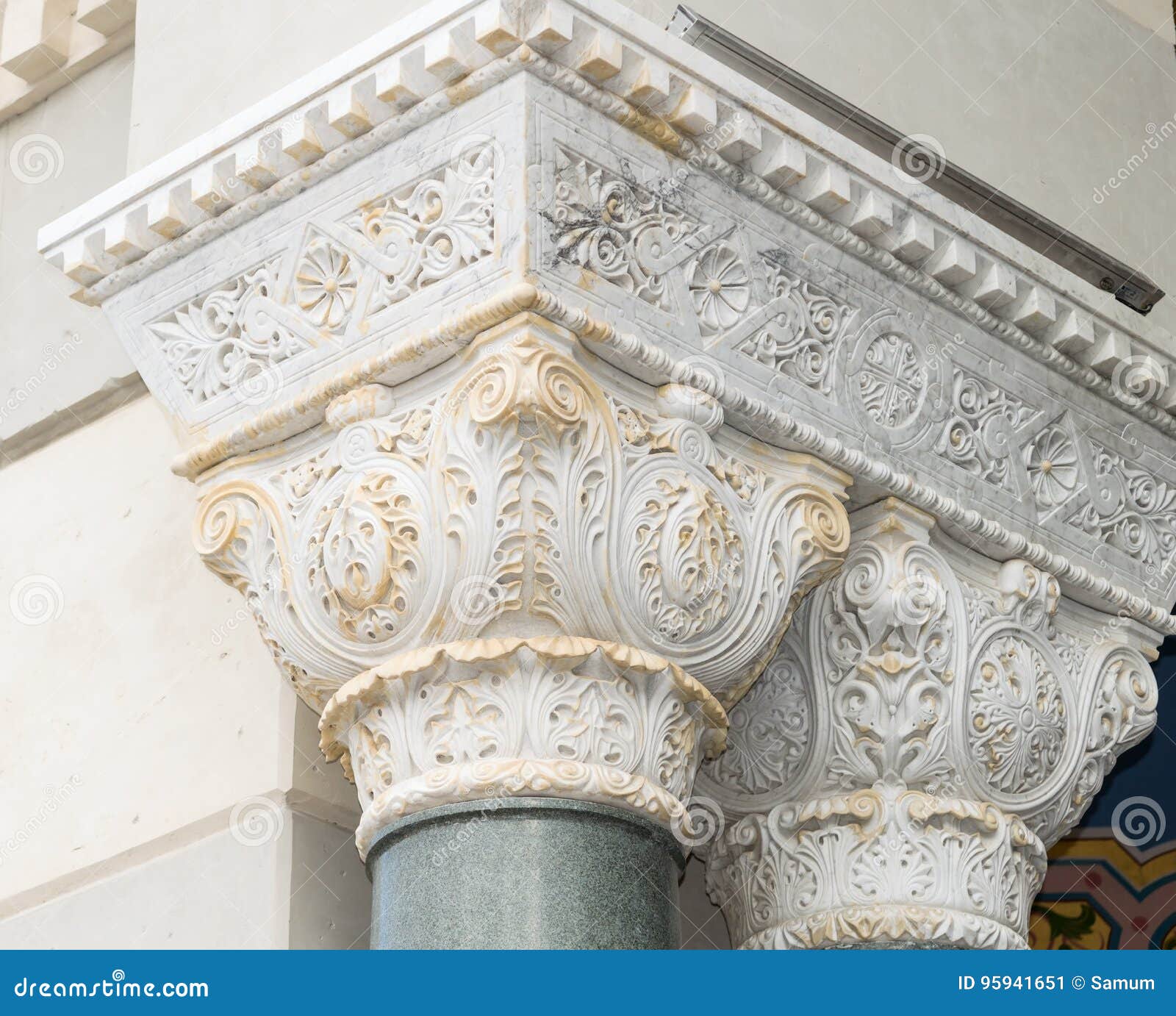 Overhead part of column stock image. Image of design - 95941651