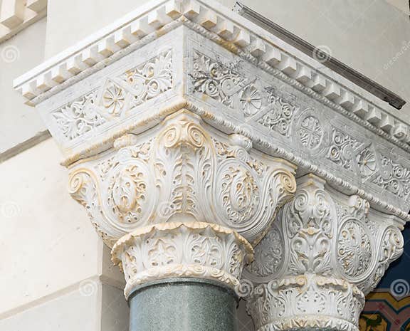 Overhead part of column stock image. Image of design - 95941651