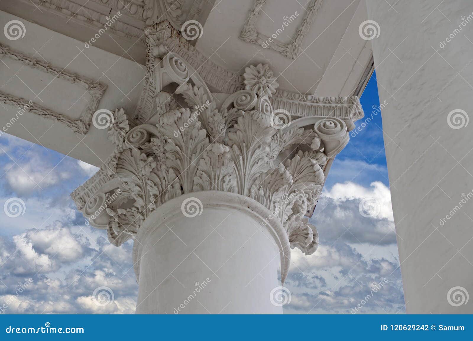 Overhead part of column stock photo. Image of corinthian - 120629242