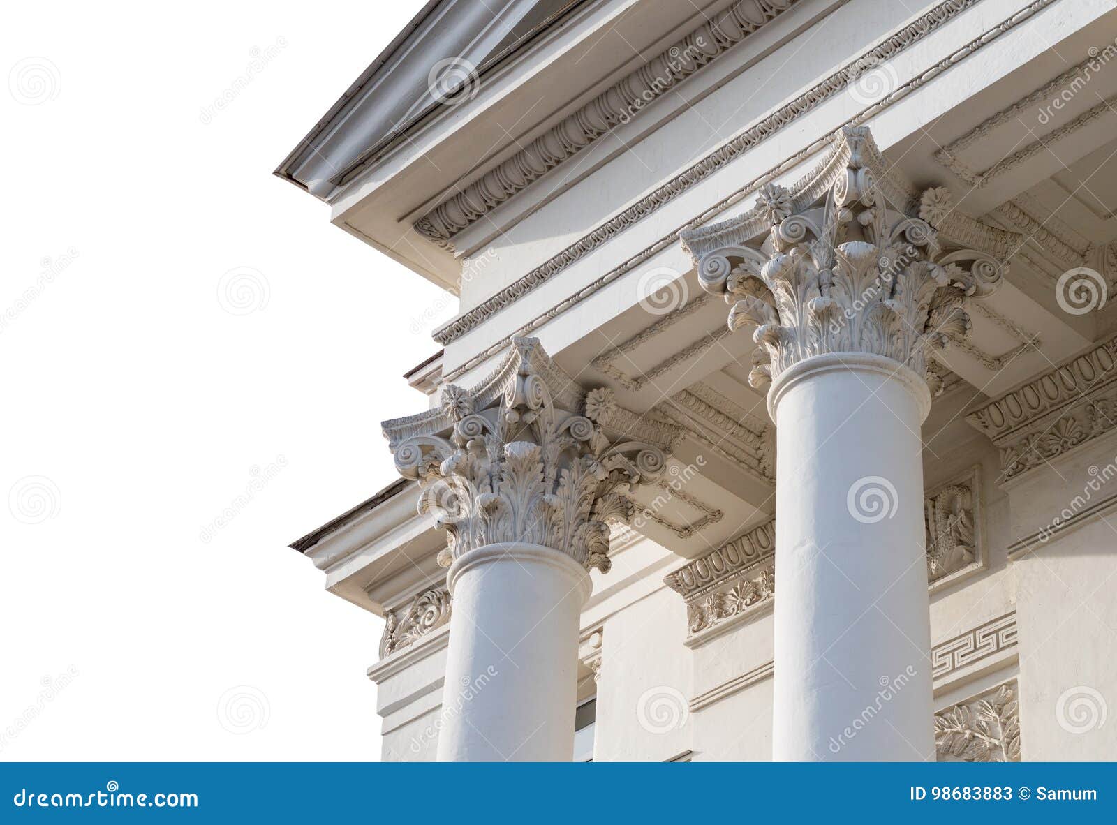 Overhead part of columns stock image. Image of front - 98683883