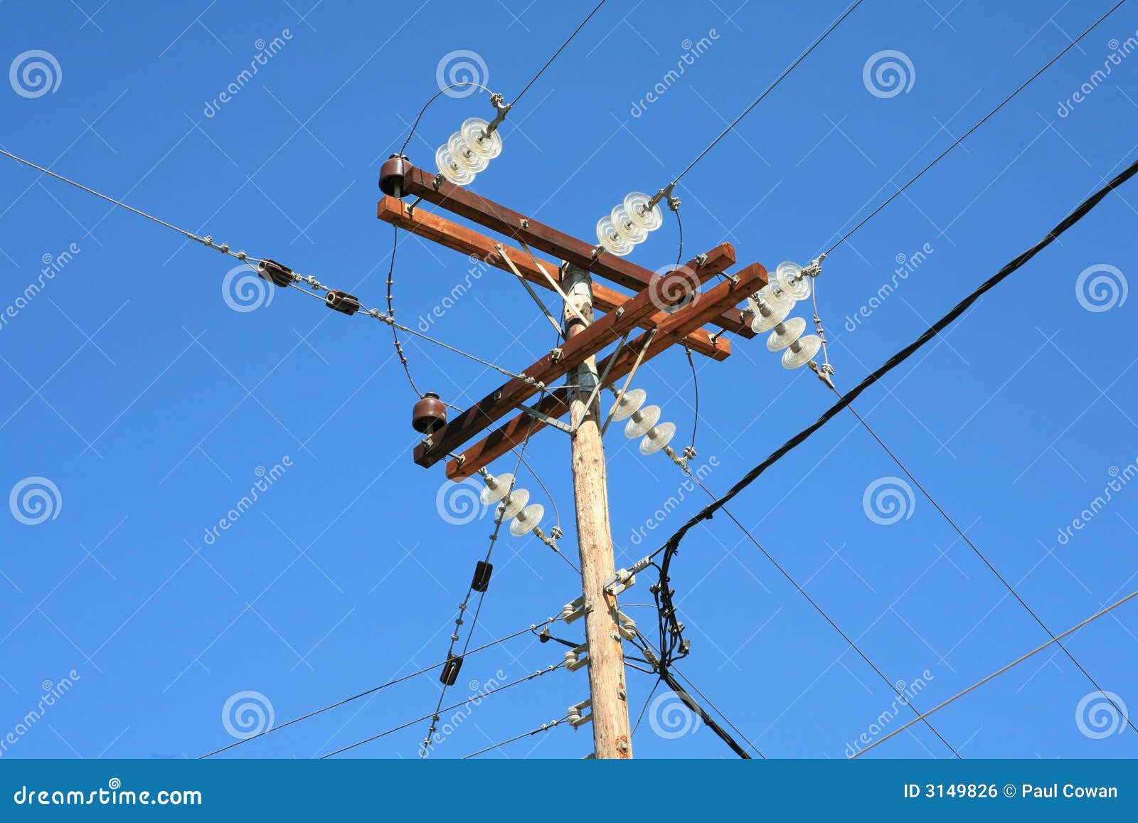 Overhead Power Lines Royalty Free Stock Image - Image: 3149826