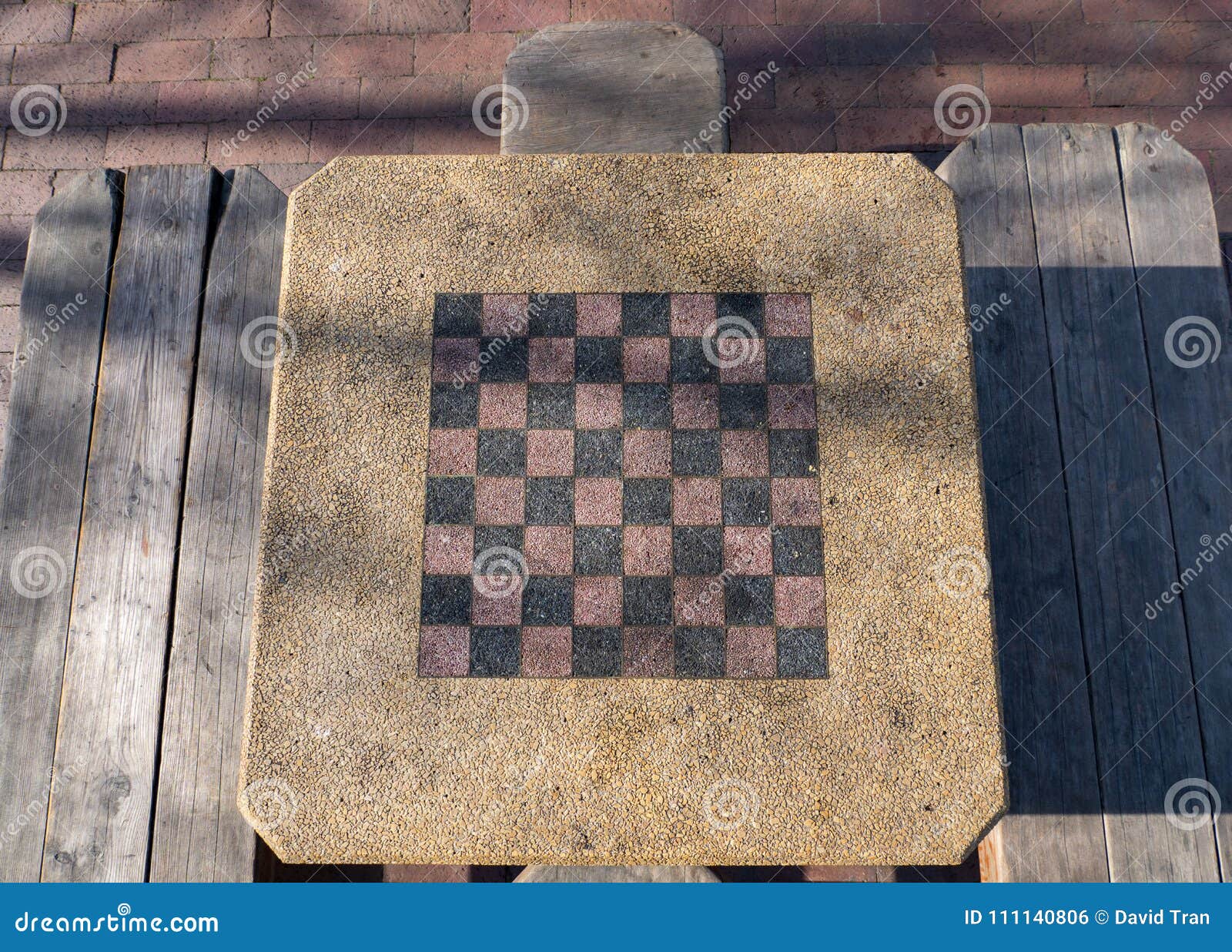 Overhead of Chess Board on Sunny Day Stock Photo - Image of mosaic ...