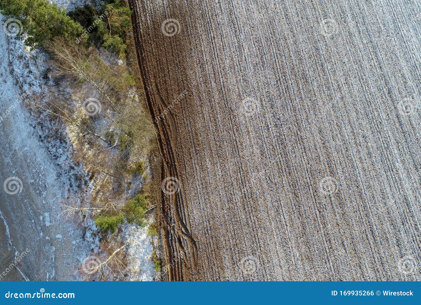 Overhead Shot of an Agricultural Field Stock Photo - Image of natural ...