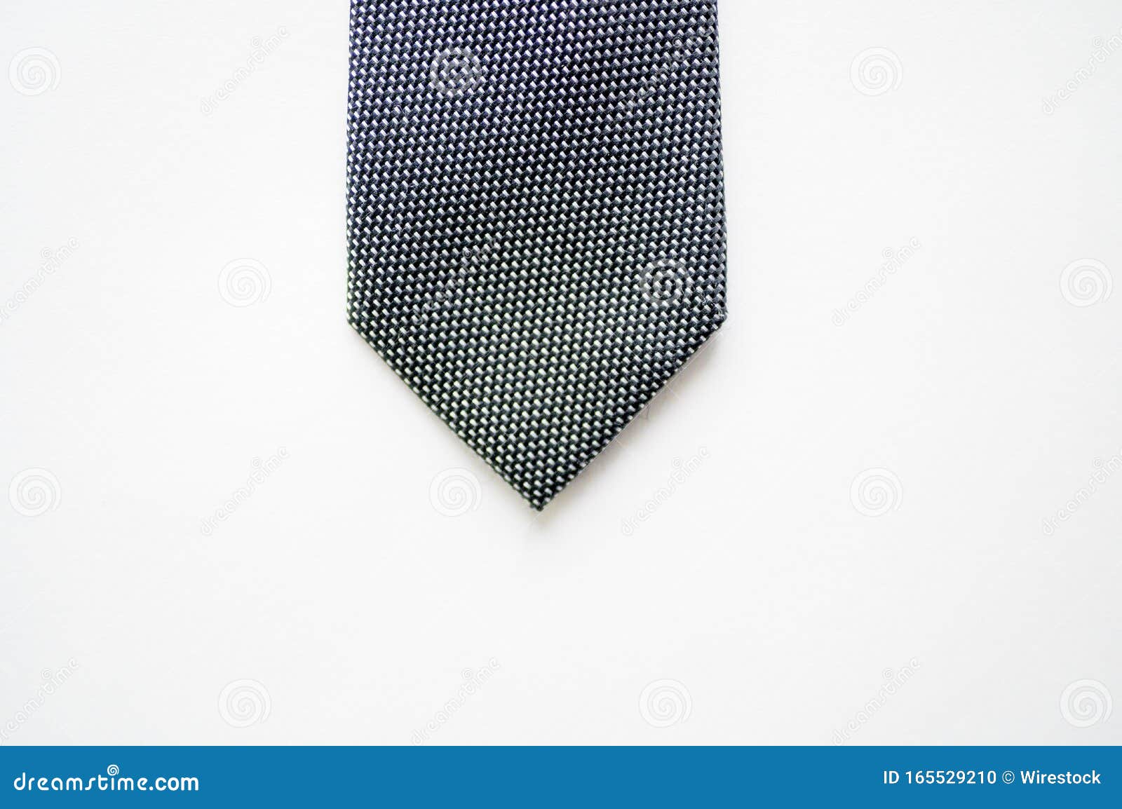 Overhead Shot of a Black Tie on a White Surface Stock Photo - Image of ...
