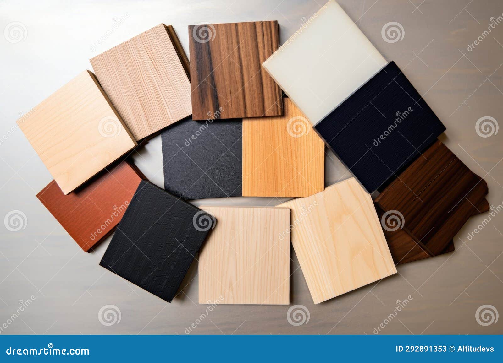 Overhead Shot of Different Wood Finish Samples Stock Image - Image of ...