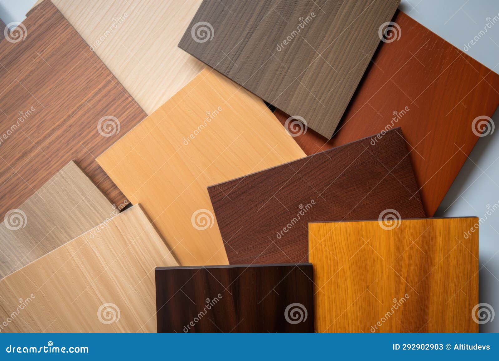 Overhead Shot of Different Wood Finish Samples Stock Image - Image of ...