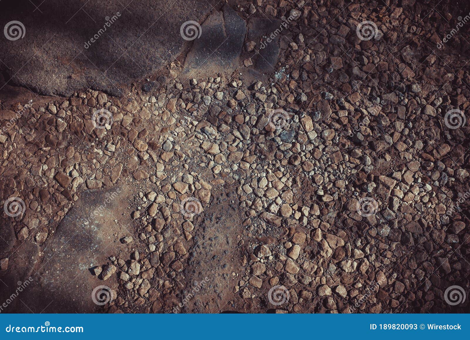 Overhead Shot of the Ground Made of Small Rocks Stock Image - Image of ...