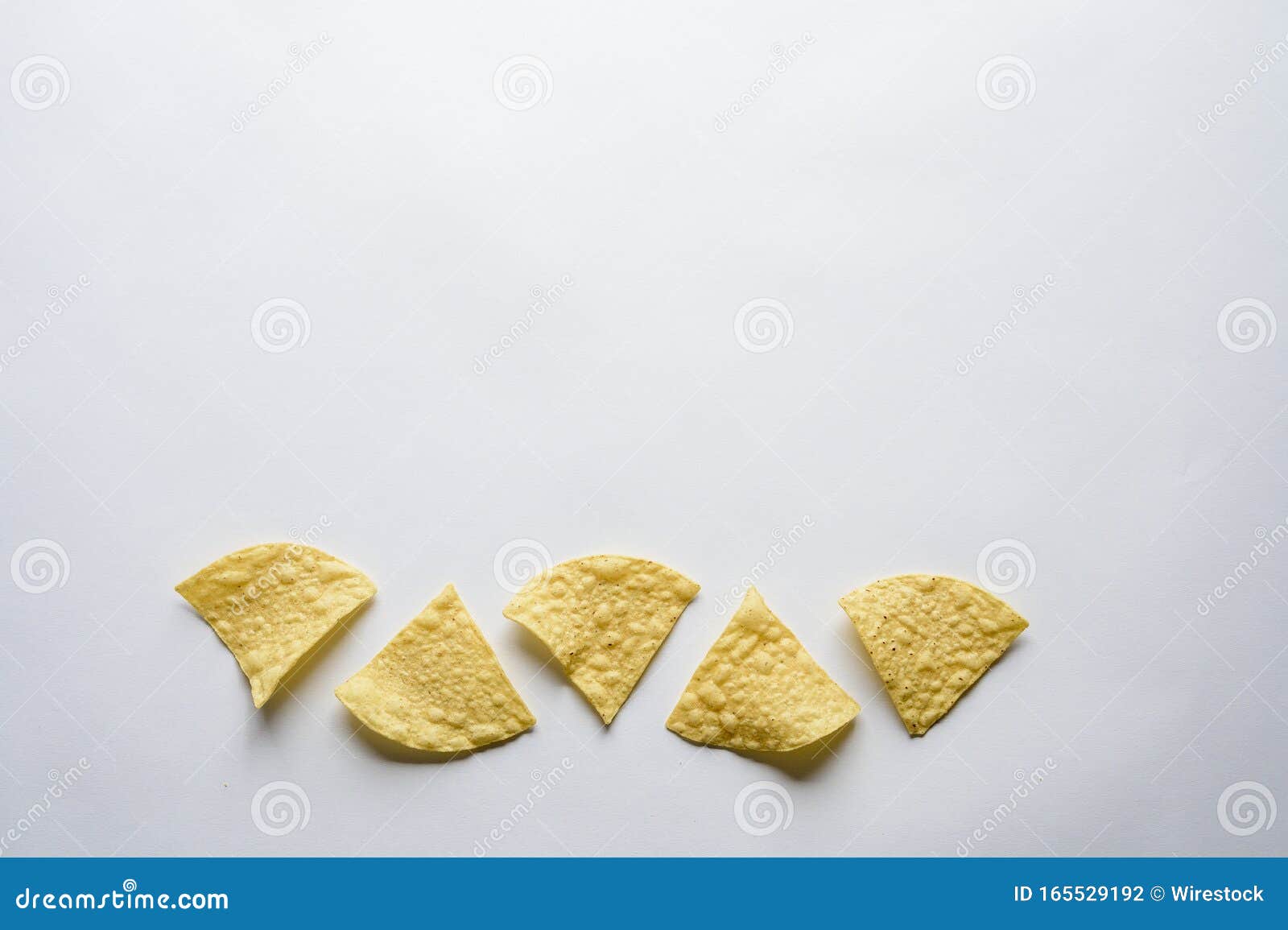 Overhead Shot of a Nachos on a White Surface - Great for Writing Text ...