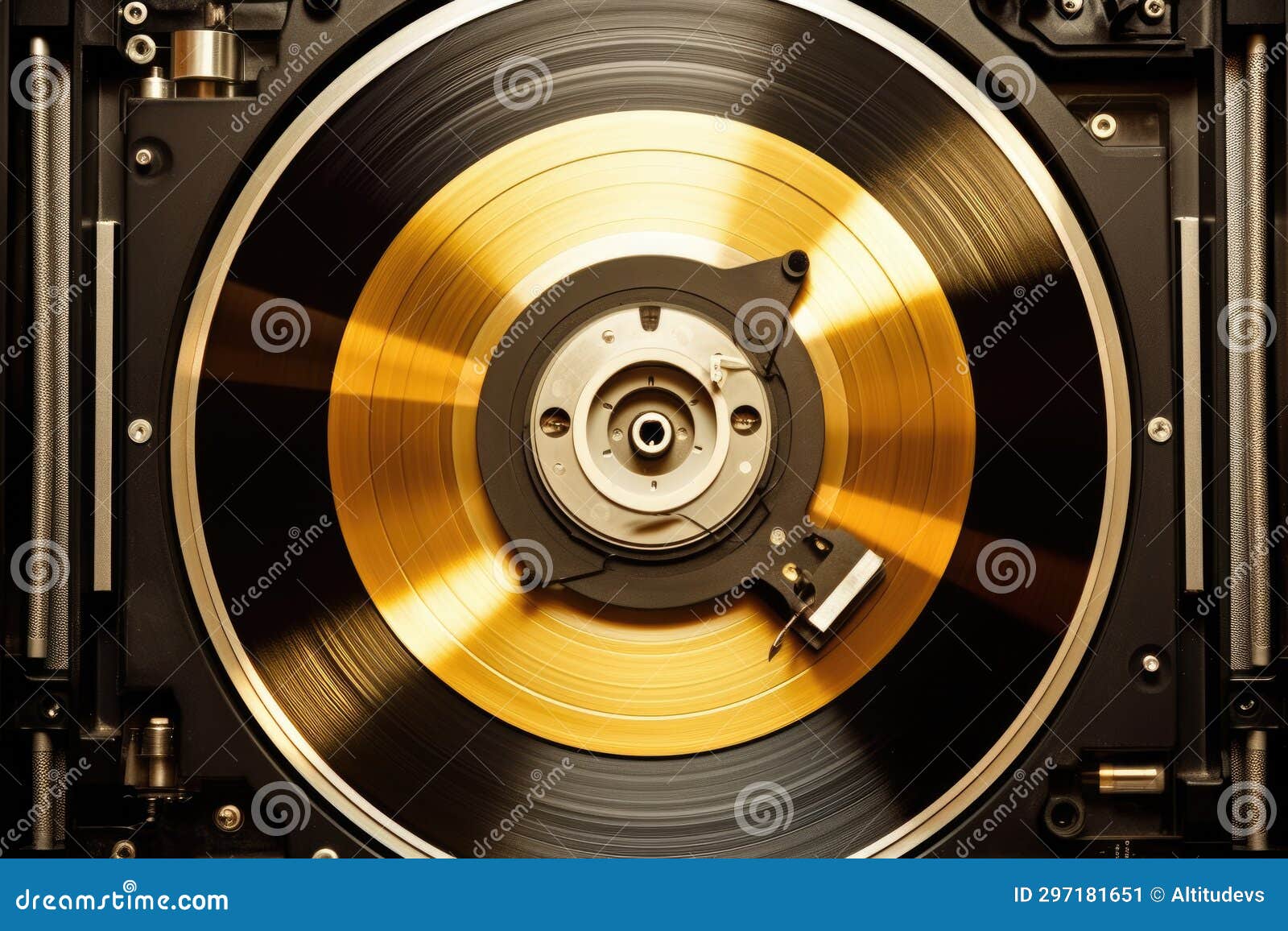 Overhead Shot of an Optical Disc in a Computer Drive Stock Illustration ...