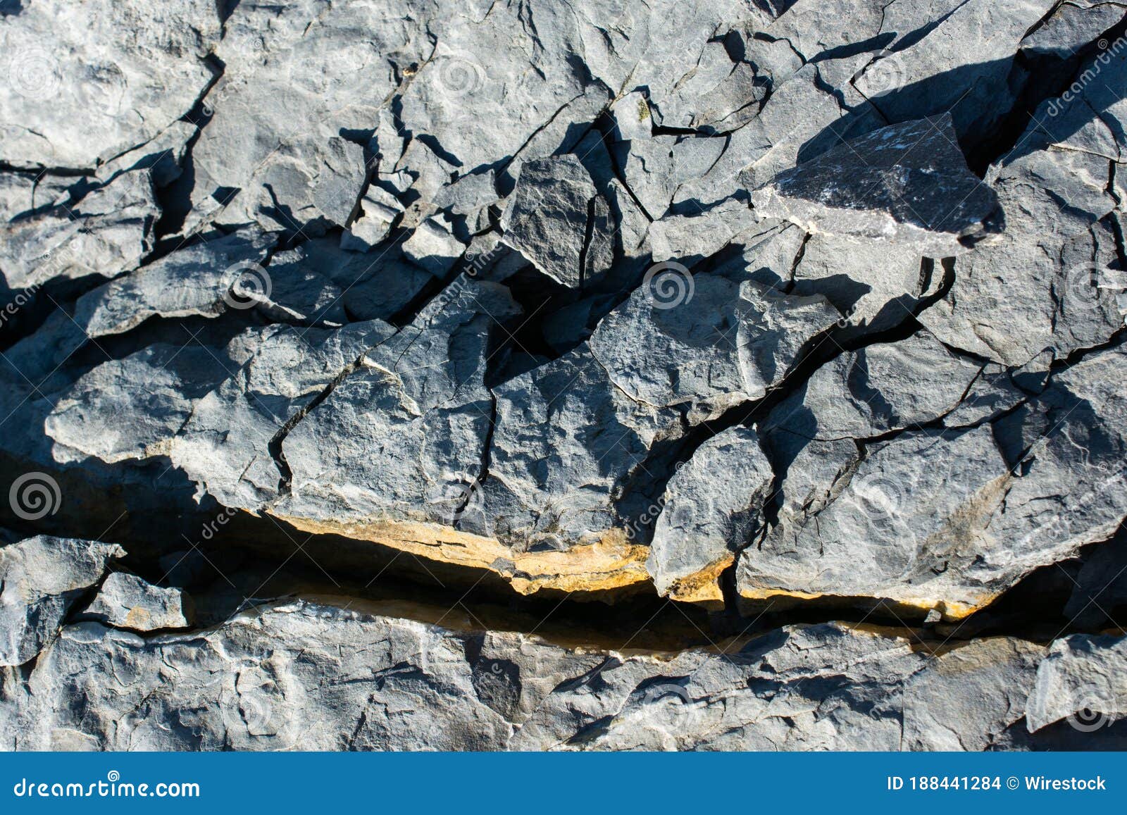 Overhead Shot of Several Pieces of Rocks Next To Each Other Stock Photo ...