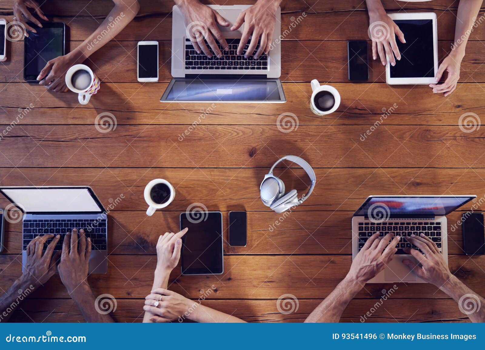 Overhead Shot Of A Spiral Staircase In Black And White Royalty-Free ...