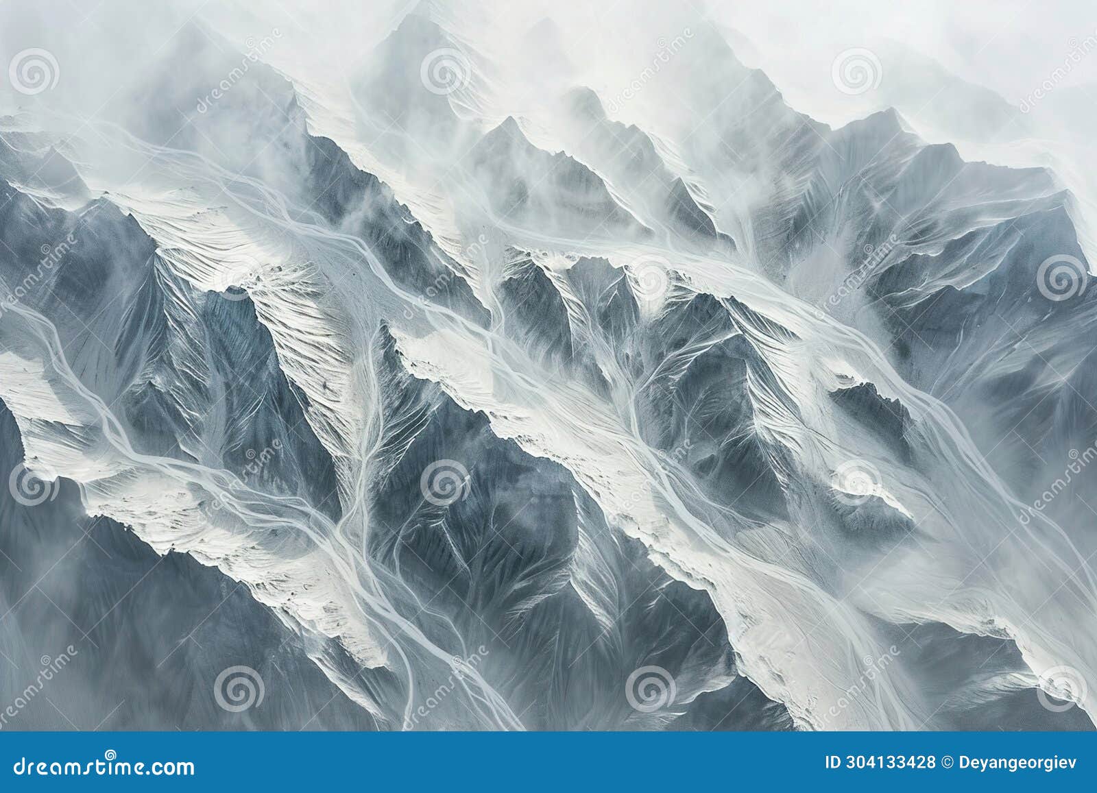 Overhead Shots of Mountain Ranges Showcasing Abstract Patterns Stock ...