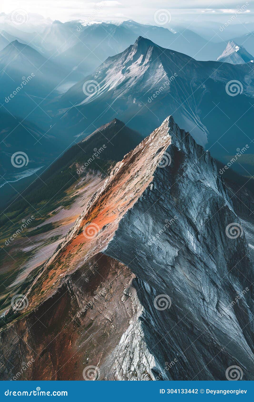 Overhead Shots of Mountain Ranges Showcasing Abstract Patterns Stock ...