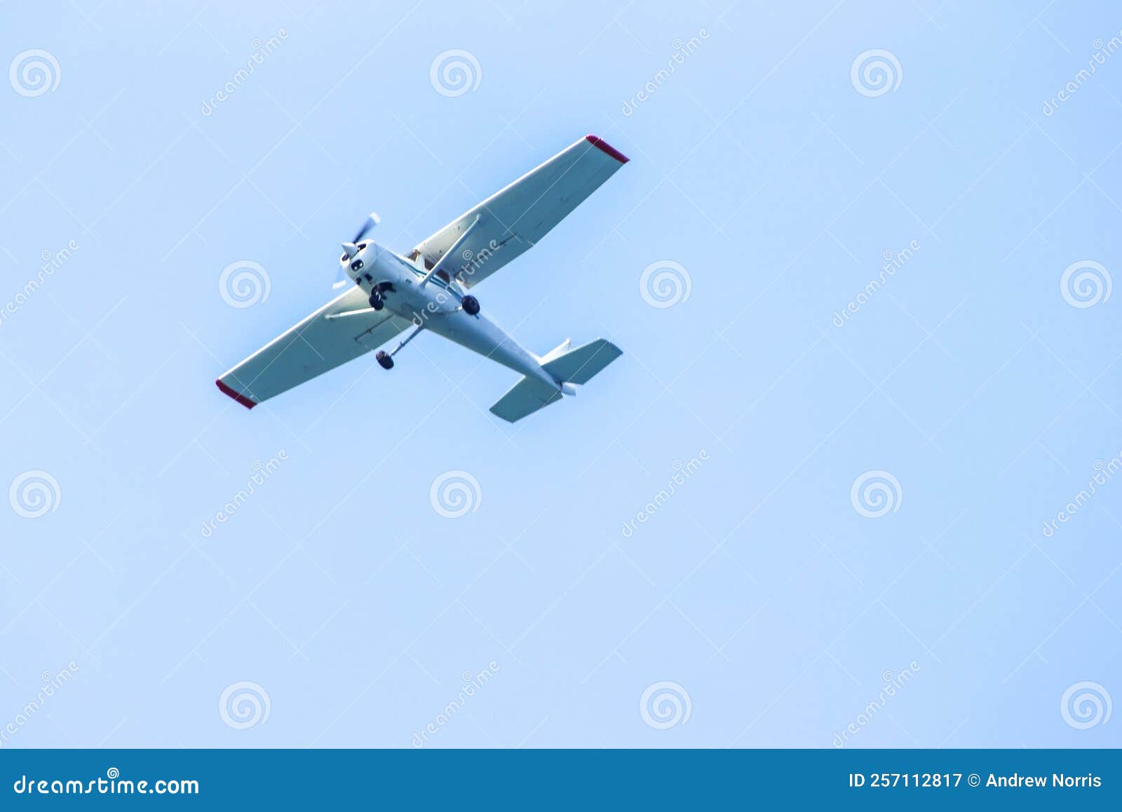 Overhead Small Aircraft stock image. Image of pilot - 257112817
