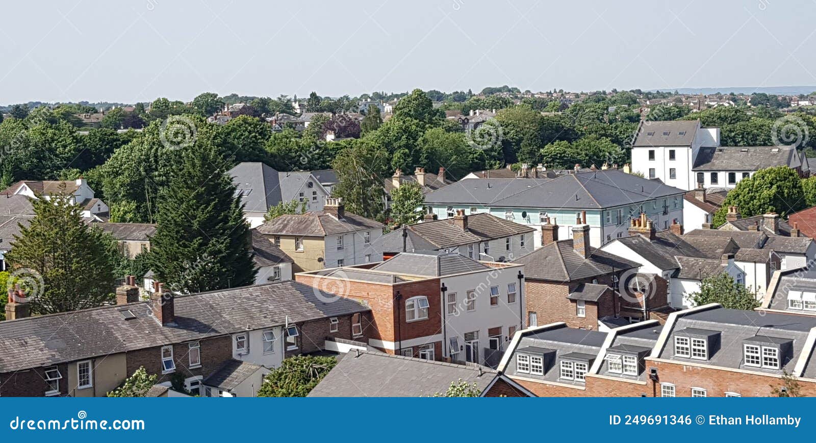 Overhead town view stock photo. Image of building, estate - 249691346