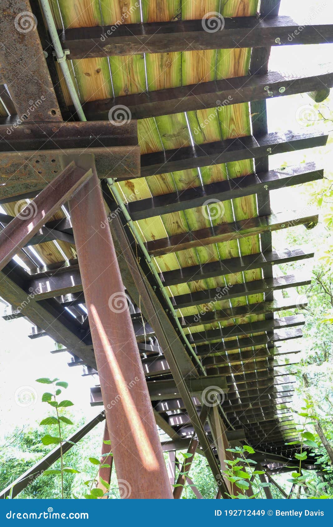Overhead train trestle stock image. Image of tour, rail - 192712449