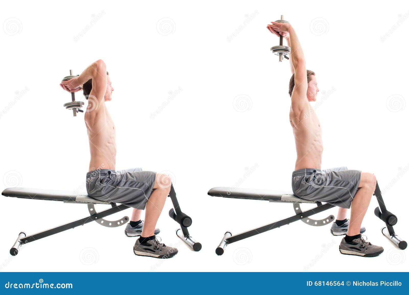 Triceps Overhead Extension 3 Stock Photo | CartoonDealer.com #118980