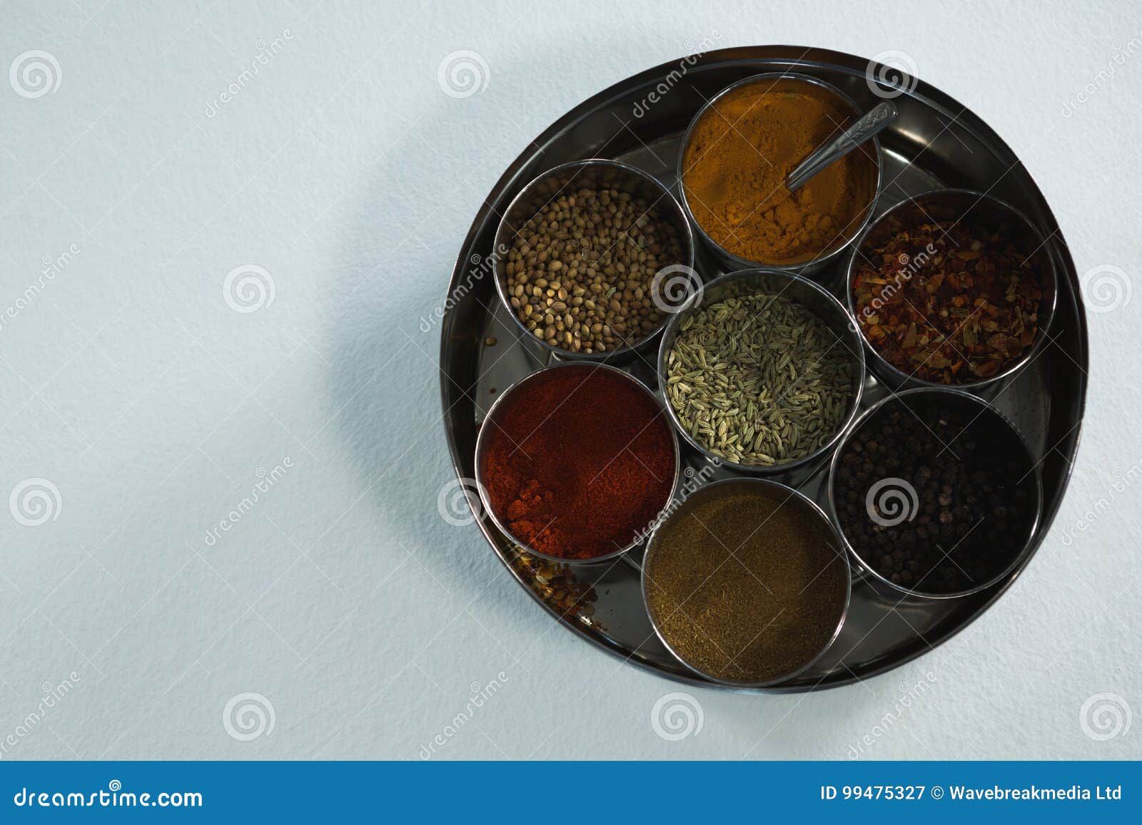 Typical Spice Box with Multiple Containers Stock Image - Image of ...