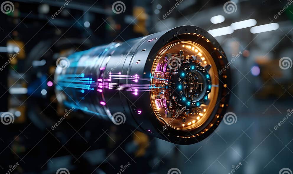 Advanced Cryogenic Quantum Computing System in Lab Stock Photo - Image ...