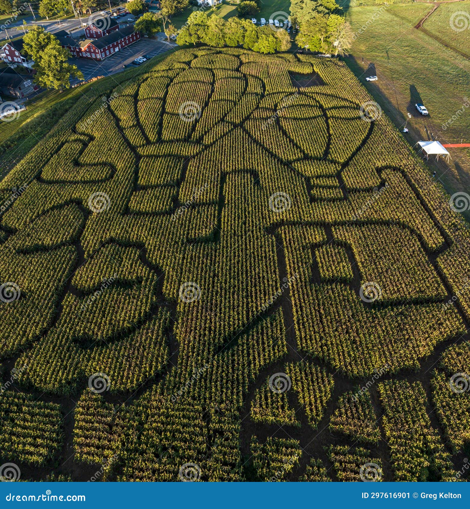 Overhead View of Agricultural Fields in Patterns Stock Image - Image of ...