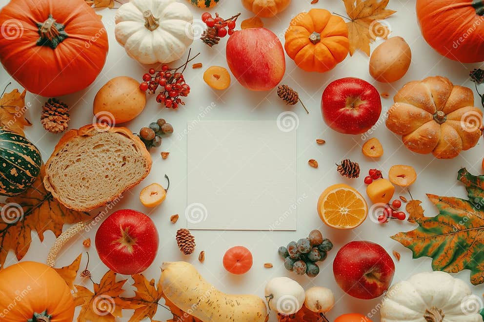 An Overhead View of a Beautifully Presented Thanksgiving Feast ...