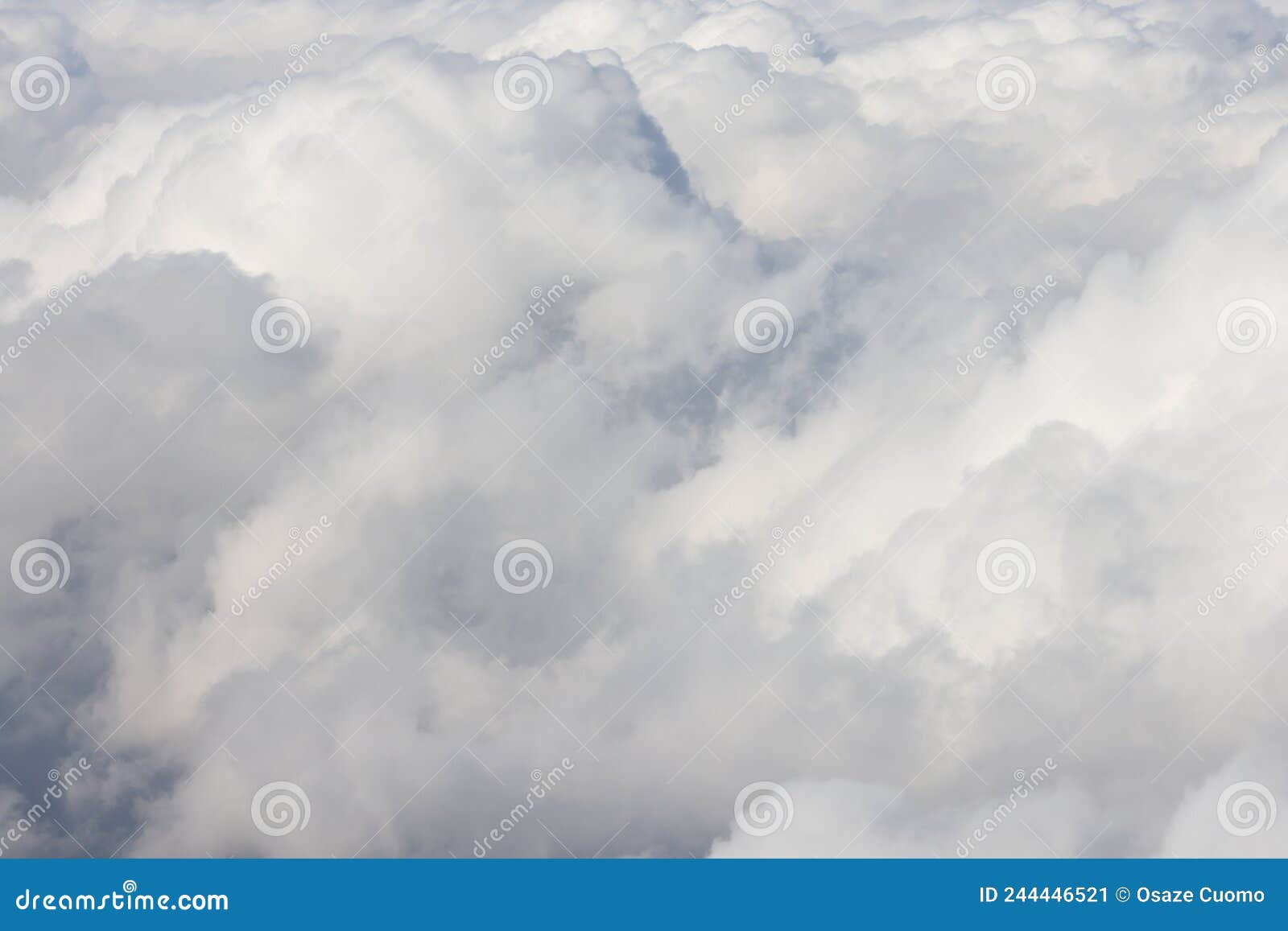Overhead View of Billowing Clouds Stock Image - Image of cloud, cloudy ...