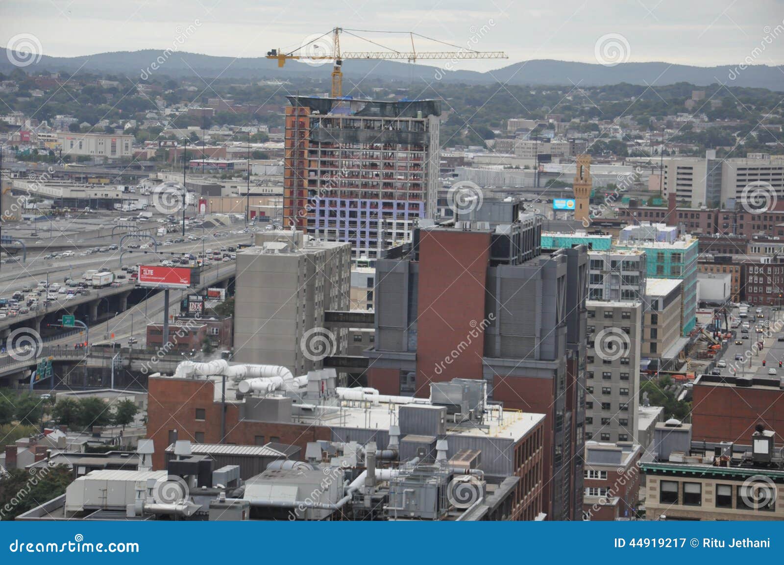 Overhead View of Boston, Massachusetts Editorial Photography - Image of ...
