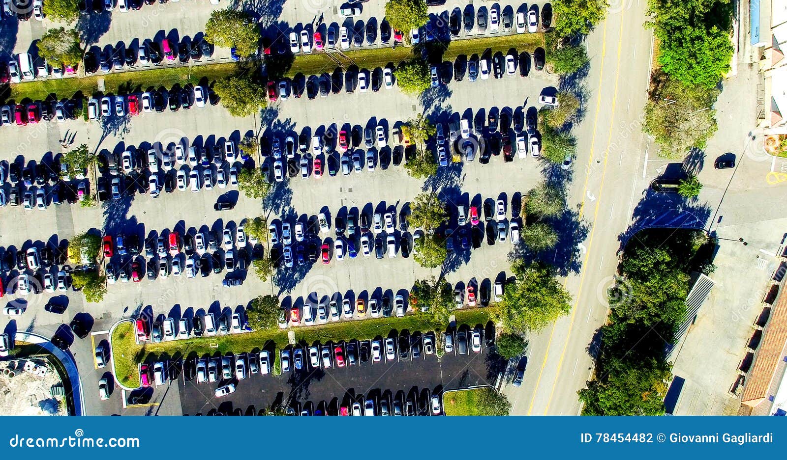 Overhead View of Car Parking Outdoor Stock Photo - Image of exterior ...