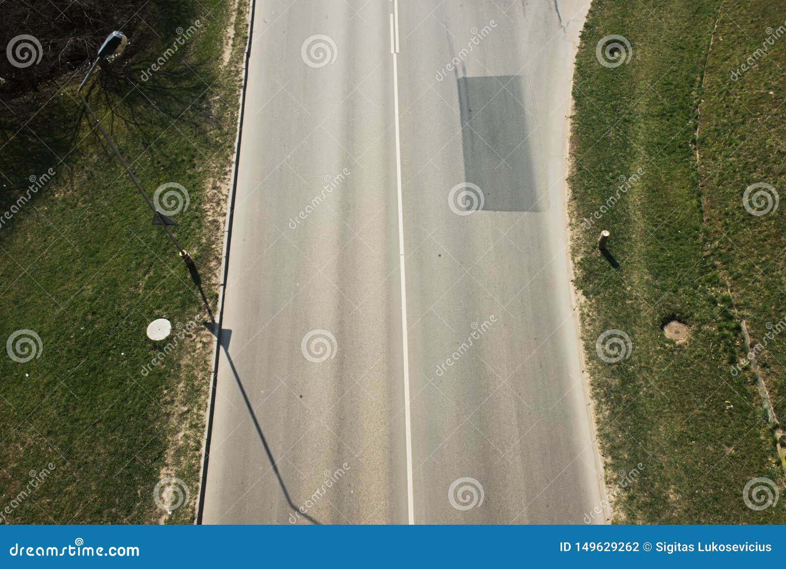 Overhead View on Highway Top View Drone Stock Photo - Image of highway ...