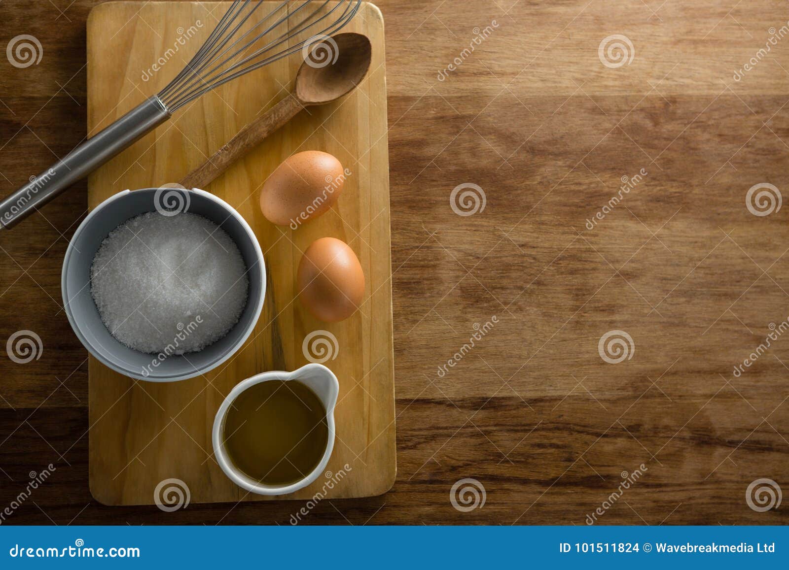 Ingredients on Chopping Board Stock Photo - Image of food, spoon: 101511824