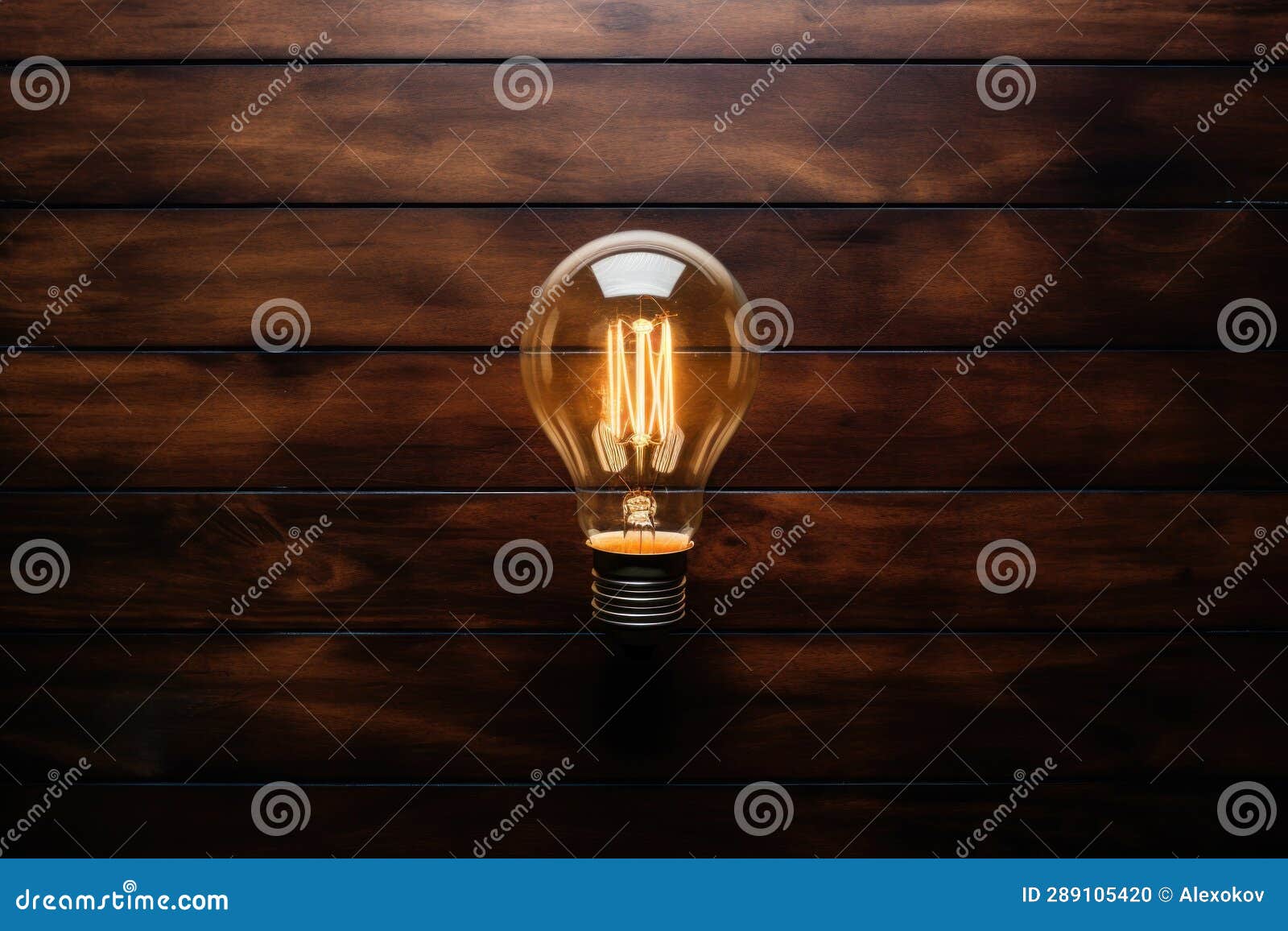 Overhead View of Light Bulb on Table Top AI Generated Stock ...