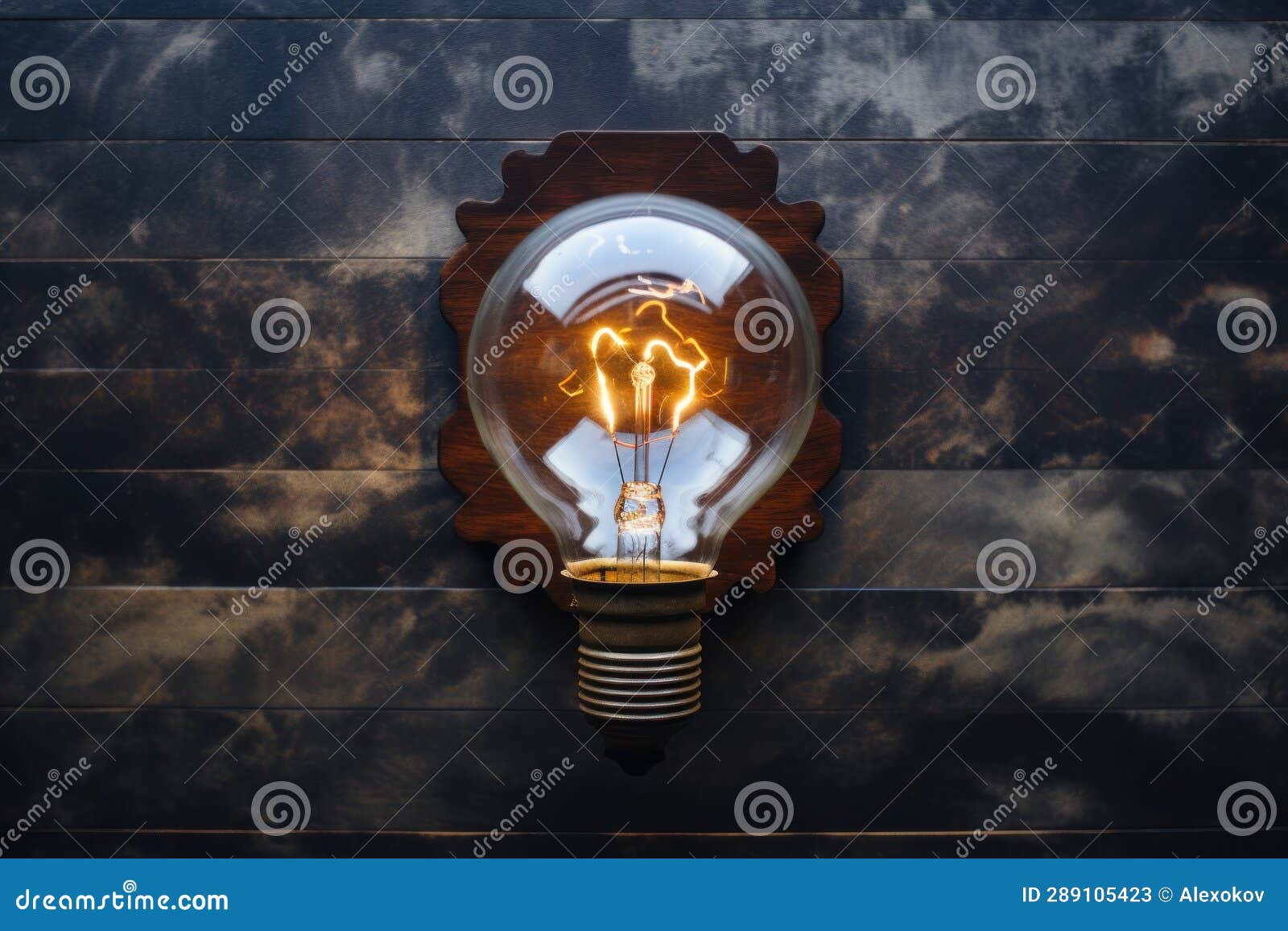 Overhead View of Light Bulb on Table Top AI Generated Stock ...