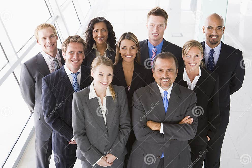 Overhead View of Office Staff Stock Photo - Image of group, office: 5293476