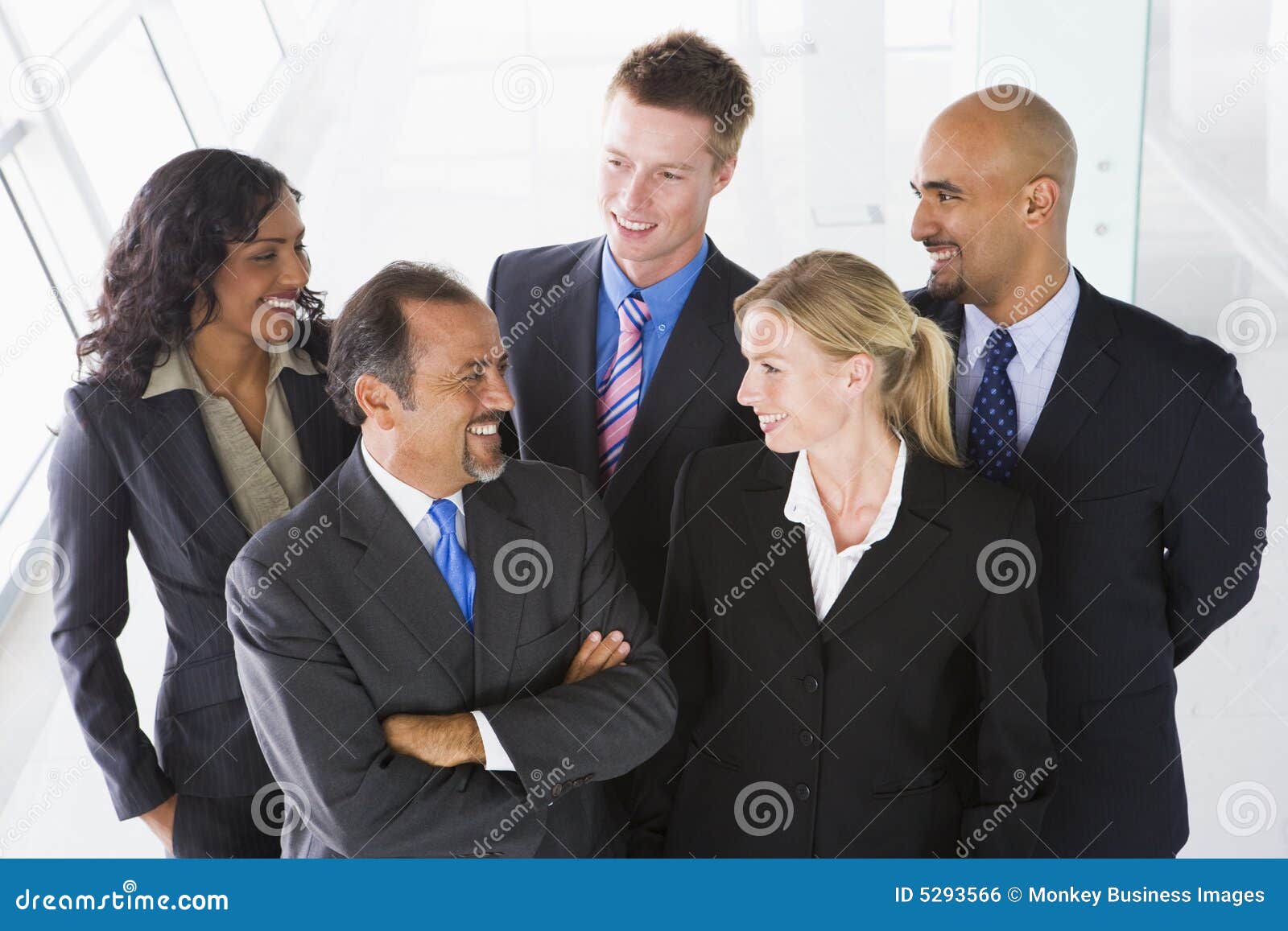 Overhead View of Office Staff Stock Photo - Image of caucasian ...