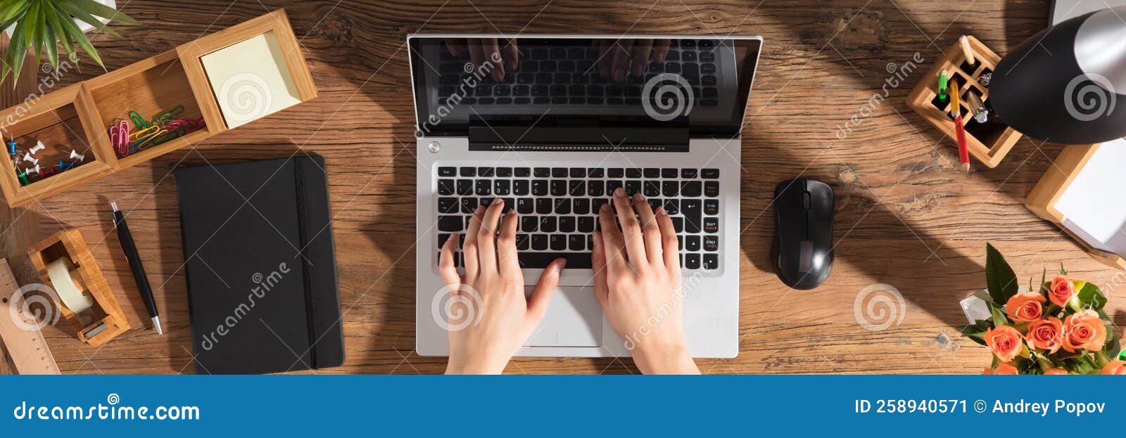 Overhead View Person stock image. Image of workplace - 258940571