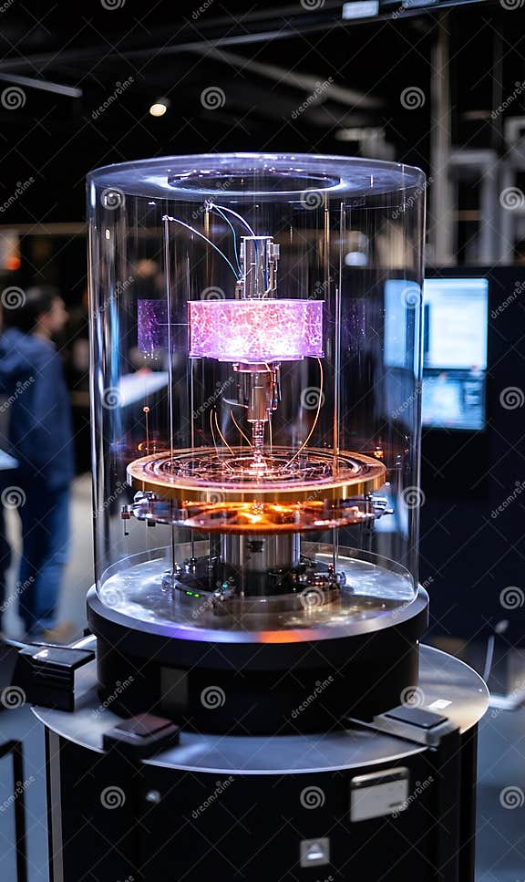 Overhead View of a Quantum Lab Featuring High-Tech Equipment Stock ...