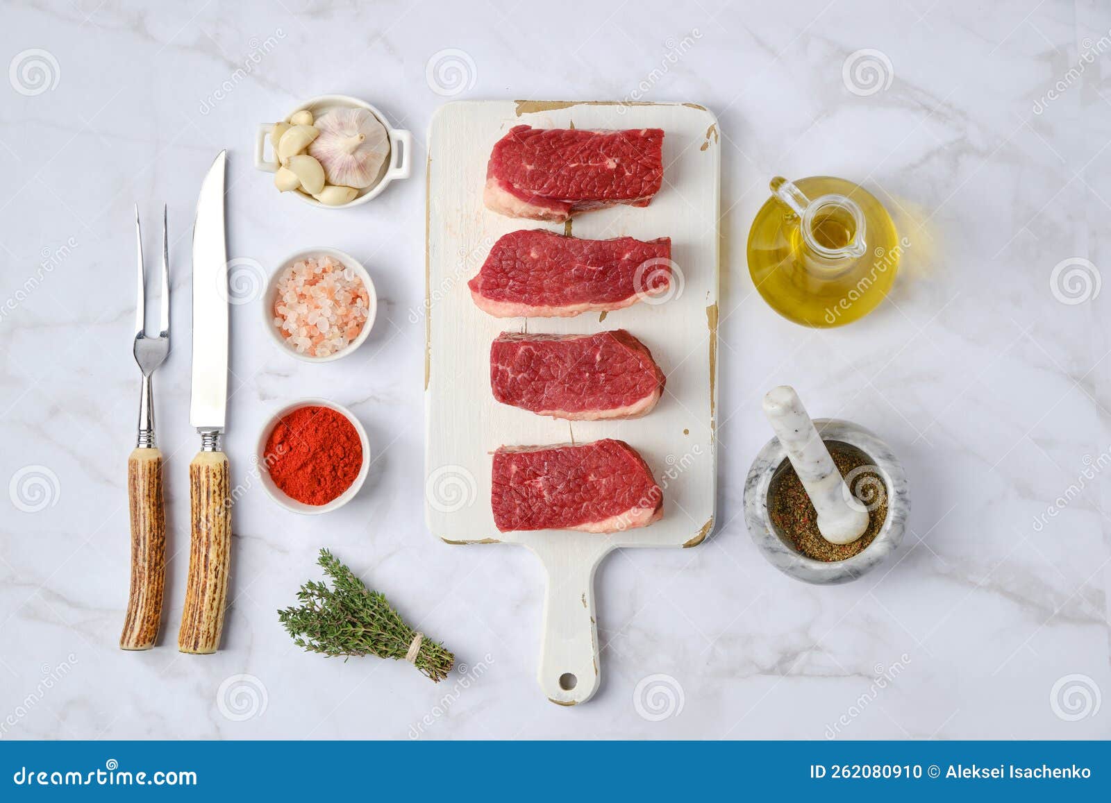 Overhead View of Raw Beef Brisket Flat Steak Stock Photo - Image of ...
